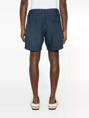 120% Lino Linen Shorts - Blue