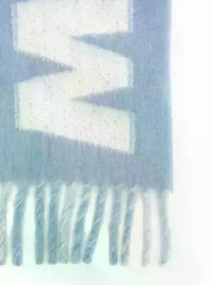 Marni Striped Knitted Scarf - Blue