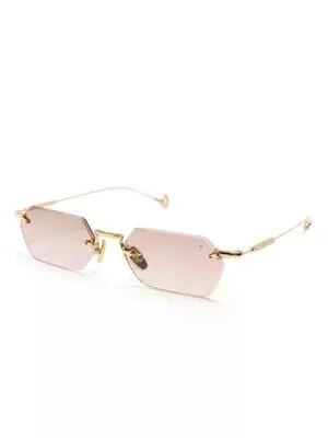 EYEPETIZER Rimless Geometric Sunglasses