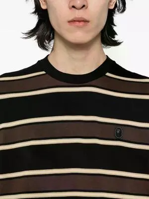 A BATHING APE Logo-embroidered T-shirt