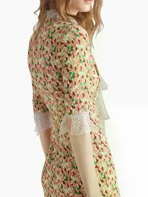 Prada Printed Georgette Midi Dress