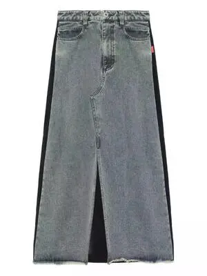 BAPY BY *A BATHING APE® Asymmetrical Denim Maxi Skirt - Blue
