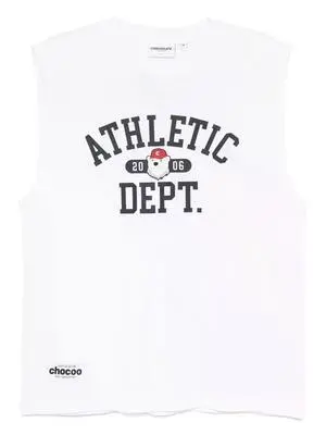 CHOCOOLATE Graphic-print Vest - White