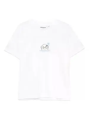 CHOCOOLATE Logo-embroidered T-shirt - White