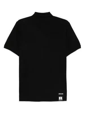 Izzue X Russell Athletic Embroidered Polo Shirt - Black