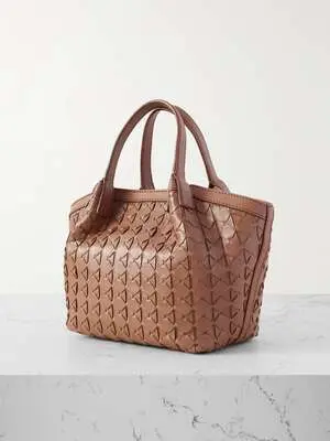 SERAPIAN Secret Mini Woven Leather Shoulder Bag