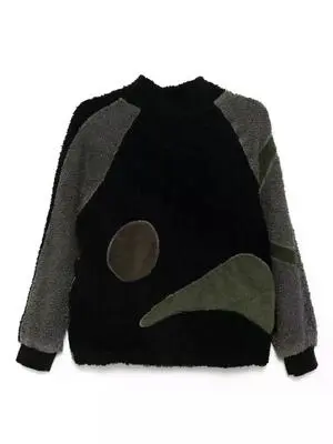 STAIN SHADE Patchwork Sweatshirt