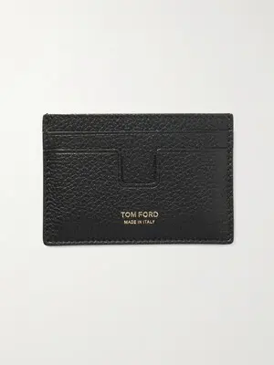 TOM FORD Full-grain Leather Cardholder - Black