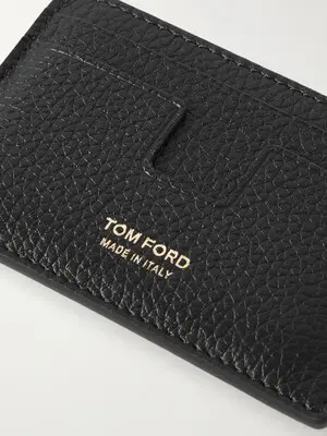 TOM FORD Full-grain Leather Cardholder - Black