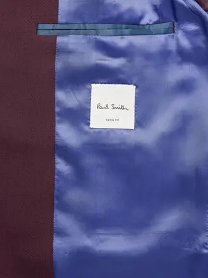 Paul Smith Soho Slim-fit Wool-twill Suit Jacket - Burgundy