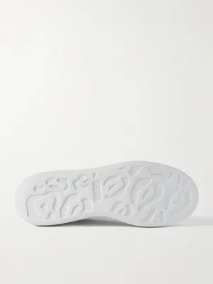 Alexander McQueen Exaggerated-sole Leather Sneakers - White