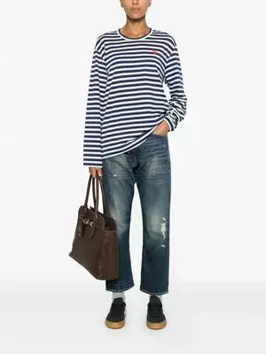 Play Comme Des Garcon Heart-patch T-shirt
