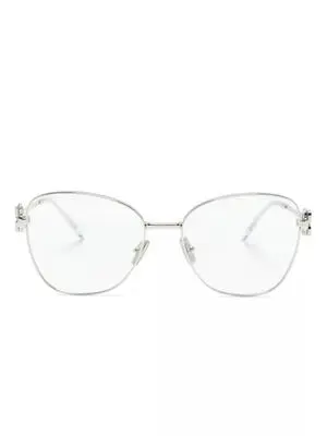 Miu Miu Geometric-frame Glasses - Silver