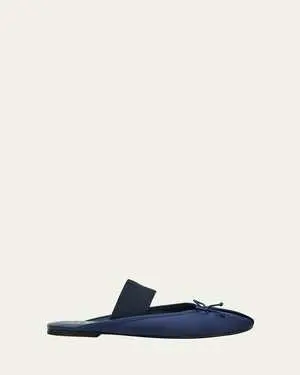 3.1 Phillip Lim Satin Ballerina Mules - Midnight