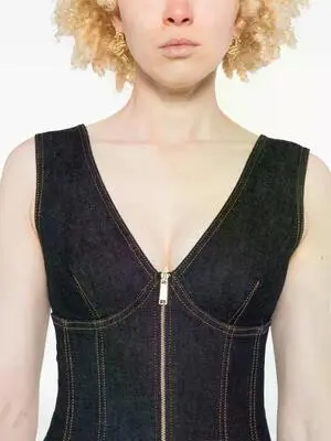 SELF-PORTRAIT Denim Mini Dress