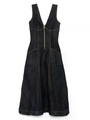 SELF-PORTRAIT Denim Dress - Blue