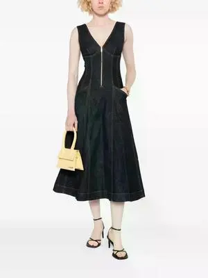 SELF-PORTRAIT Denim Dress - Blue
