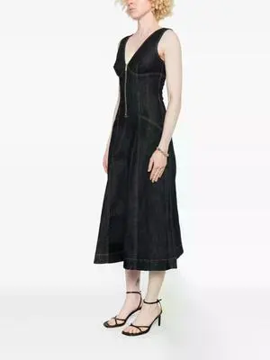SELF-PORTRAIT Denim Dress - Blue