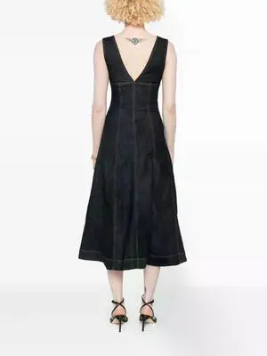 SELF-PORTRAIT Denim Dress - Blue