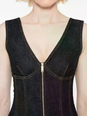SELF-PORTRAIT Denim Dress - Blue
