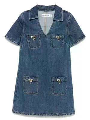 SELF-PORTRAIT Denim Mini Dress