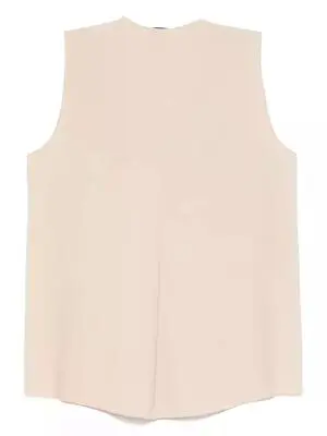 BLANCA VITA V-neck Top - Neutrals