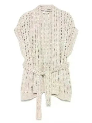Brunello Cucinelli Belted Knit Cardigan