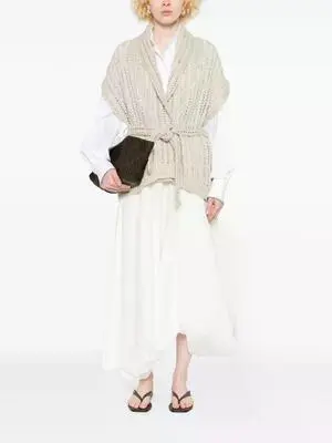 Brunello Cucinelli Belted Knit Cardigan