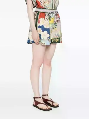 ALEMAIS Bianca Printed Shorts - Green