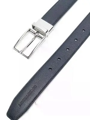 Emporio Armani Leather Belt - Blue