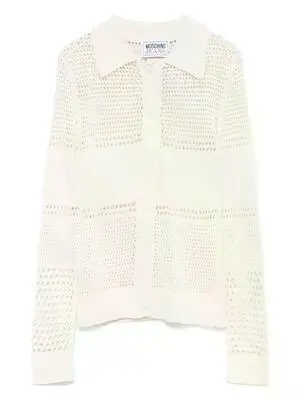 Moschino Cotton-blend Crochet Shirt - White
