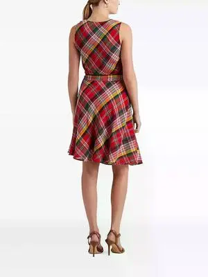Ralph Lauren Plaid Belted Dress