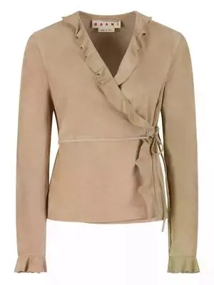 Marni Ruffled Wrap Jacket