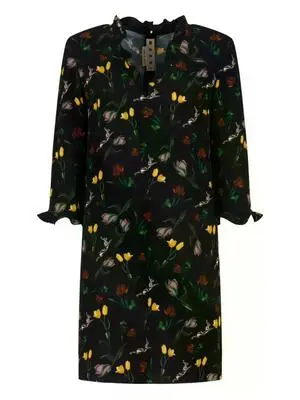 Marni Floral-print Ruffled Mini Dress
