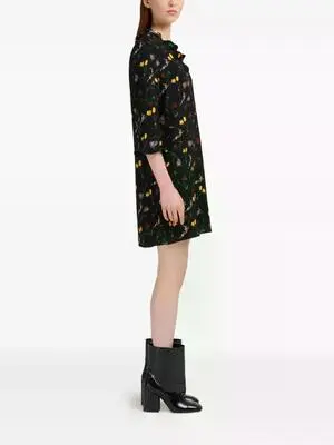 Marni Floral-print Ruffled Mini Dress