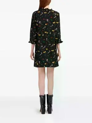 Marni Floral-print Ruffled Mini Dress