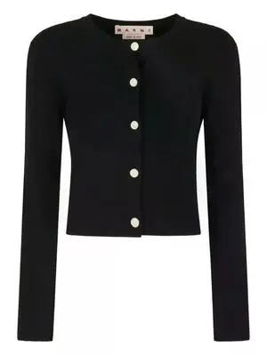Marni Button-front Long-sleeve Cardigan