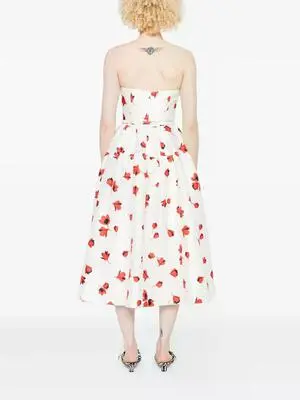 SELF-PORTRAIT Floral-print Taffeta Dress