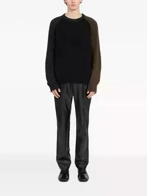 MAISON MARGIELA Distressed-hem Jumper - Brown