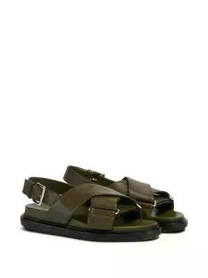 Marni Cross-strap Flat Sandals