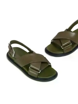 Marni Cross-strap Flat Sandals