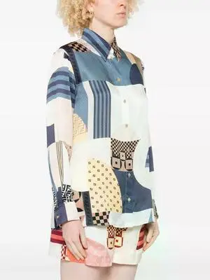 Fendi Printed Silk Shirt