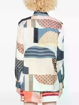 Fendi Printed Silk Shirt