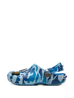 CROCS X A Bathing Ape Clog Sneakers - Blue