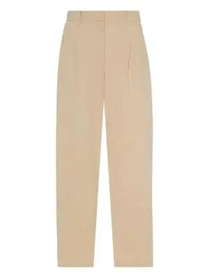 THE ROW Pleated-waistband Straight-leg Trousers - Neutrals