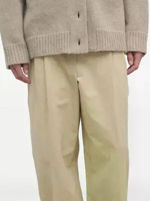 THE ROW Pleated-waistband Straight-leg Trousers - Neutrals
