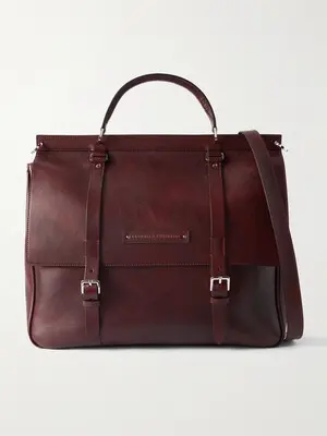 Brunello Cucinelli Leather Briefcase - Red