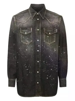 Philipp Plein Oversized Denim Shirt