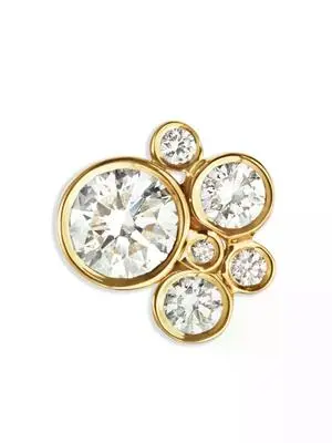 Sophie Bille Brahe 18kt Gold Bisou Diamond Single Earring - Yellow