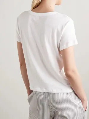 LESET Laura Margo Recycled Cotton-jersey T-shirt